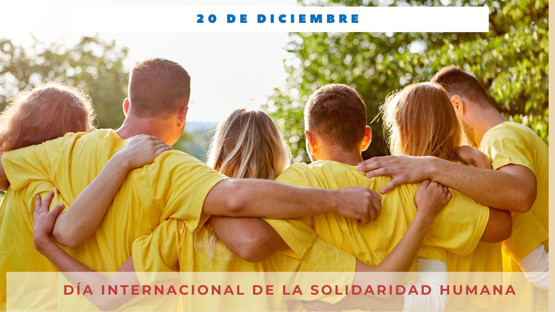 DÍA INTERNACIONAL DE LA SOLIDARIDAD HUMANA - 20 de diciembre - Día ...