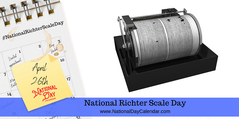 DÍA NACIONAL DE LA ESCALA RICHTER - 26 de abril - Día Internacional Hoy