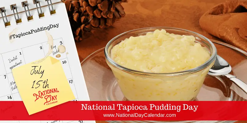 DÍA NACIONAL DEL PUDÍN DE TAPIOCA - 15 de julio - Día Internacional Hoy
